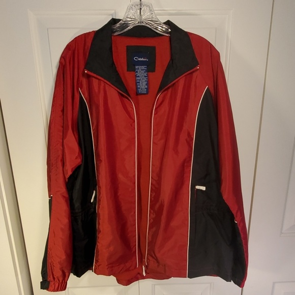 Catalina | Jackets & Coats | Catalina Red Black Nylon Jacket Size Xl ...